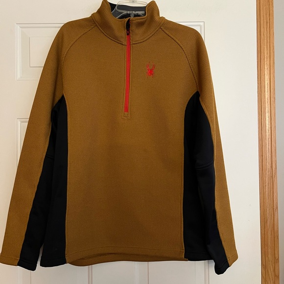 Spyder | Jackets & Coats | Mens Spyder Outbound Half Zip Mid Weight ...